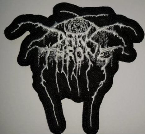 DARKTHRONE - DARKTHRONE LOGO CUT OUT EMBROIDERED PATCH – Headline Records