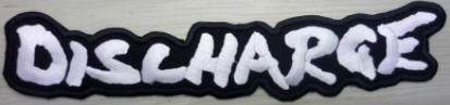 DISCHARGE - DISCHARGE DIE CUT BIG EMBROIDERED BACK PATCH – Headline Records