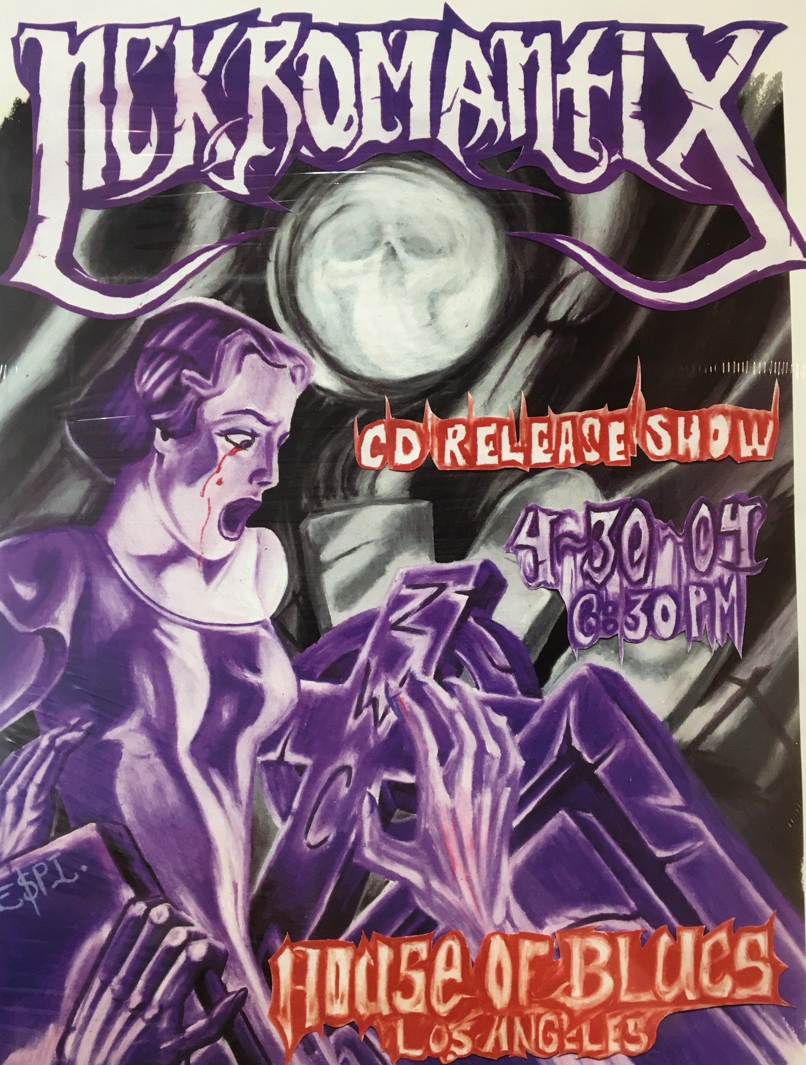 NEKROMANTIX - CD RELEASE PARTY POSTER – Headline Records