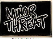 MINOR THREAT - MINOR THREAT #1 EMBROIDERED PATCH – Headline Records