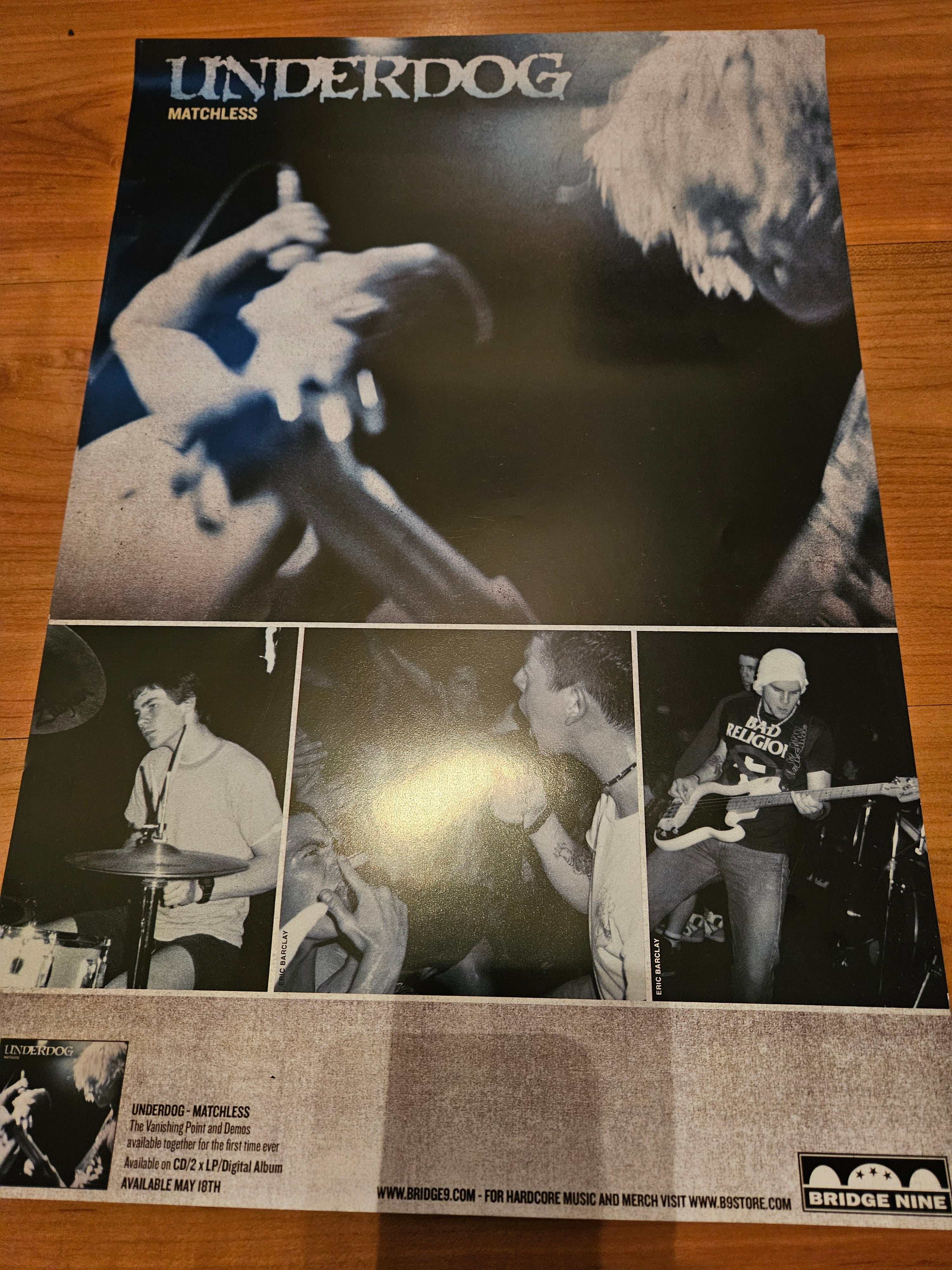 UNDERDOG - MATCHLESS POSTER – Headline Records