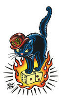 VINCE RAY STICKER - CAT 13 STICKER – Headline Records