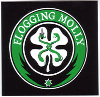 FLOGGING MOLLY - SHAMROCK BUTTON PIN – Headline Records