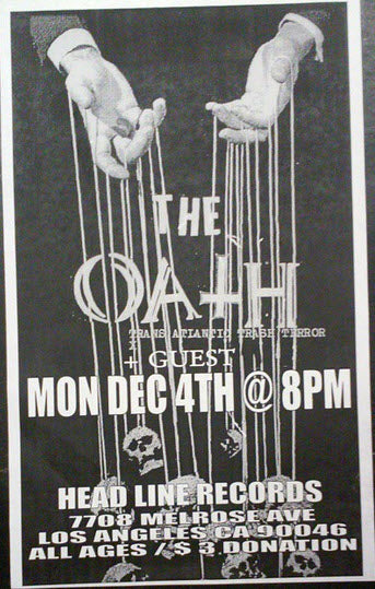 HEADLINE FLYER - THE OATH – Headline Records