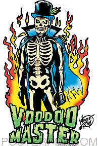VINCE RAY STICKER - VOODOO MASTER STICKER – Headline Records
