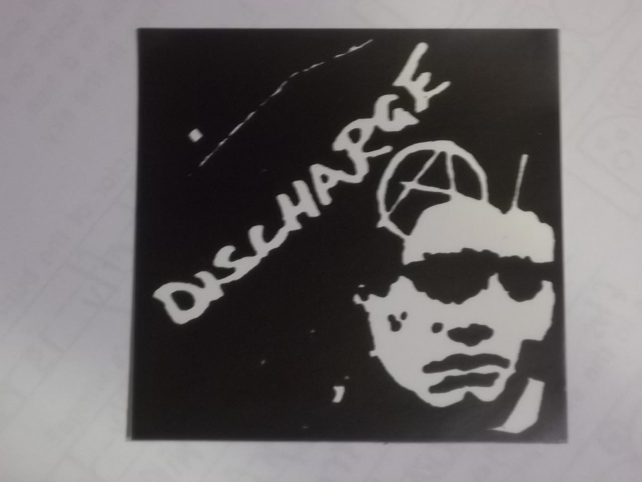 DISCHARGE - FACE STICKER – Headline Records