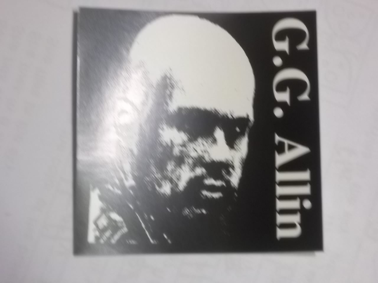 GG ALLIN - FACE STICKER – Headline Records
