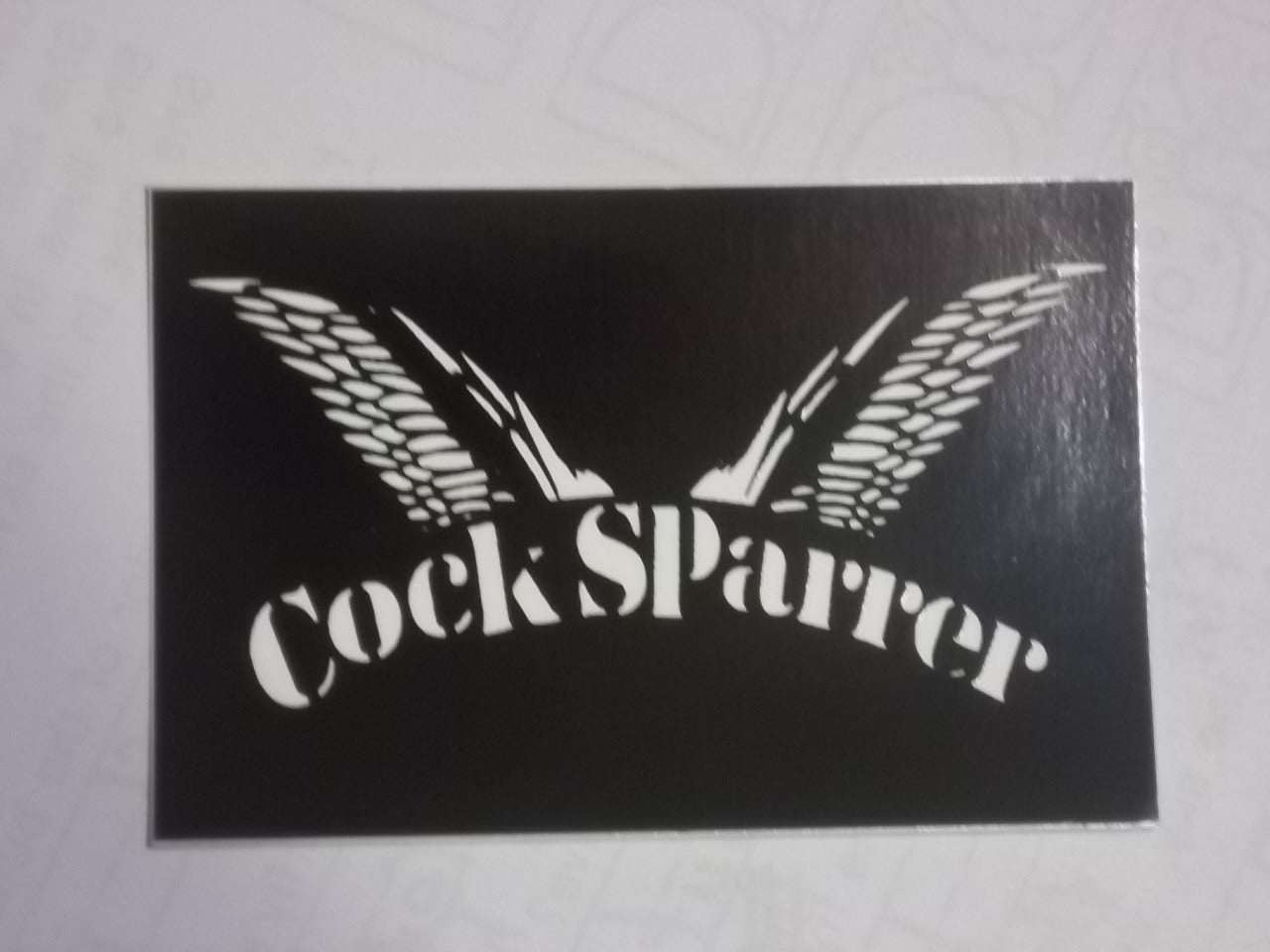 COCK SPARRER - LOGO STICKER – Headline Records
