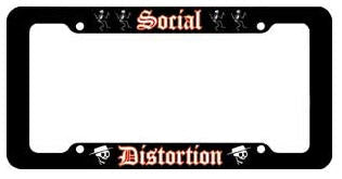 SOCIAL DISTORTION - LOGO LICENSE PLATE – Headline Records
