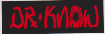 DR KNOW - DR KNOW STICKER – Headline Records