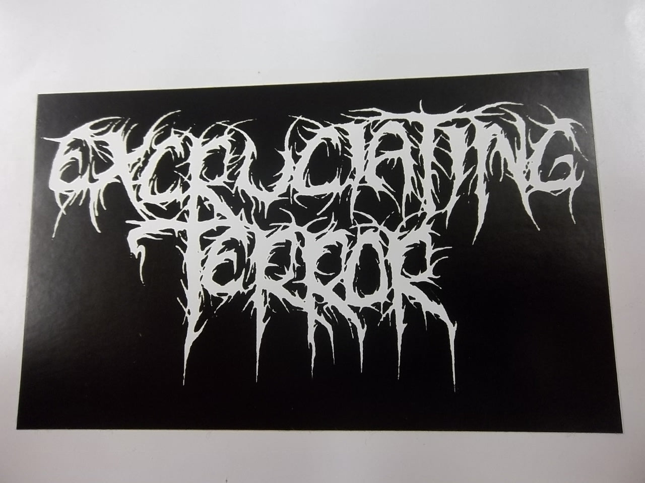 EXCRUCIATING TERROR - EXCRUCIATING TERROR STICKER – Headline Records