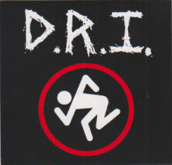 D.R.I - LOGO WITH DRI STICKER – Headline Records