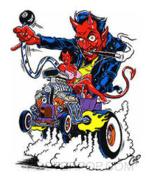 COOP STICKER - HOT ROD DEVIL STICKER – Headline Records