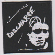 DISCHARGE - FACE (SQUARE) EMBROIDERED PATCH – Headline Records