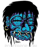 KRUSE STICKER - SHRUNKEN HEAD STICKER – Headline Records