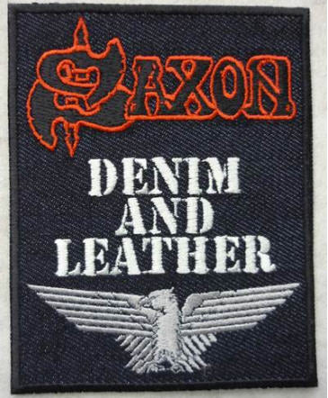 SAXON - DENIM & LEATHER PATCH – Headline Records
