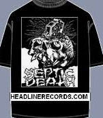 SEPTIC DEATH - GUITAR NECK TEE SHIRT – Headline Records