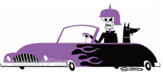 SHAG STICKER - GERMAN SPORT CAR STICKER – Headline Records