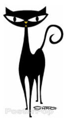 SHAG STICKER - WALKING CAT STICKER – Headline Records