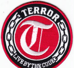 TERROR - LIVE BY THE CODE EMBROIDERED PATCH – Headline Records