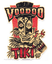 VINCE RAY STICKER - VOODOO TIKI STICKER – Headline Records