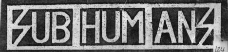 SUBHUMANS - SUBHUMANS PATCH – Headline Records